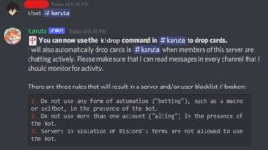 How to use Karuta Bot discord [ Karuta bot Commands Guide ] - ExploringBits